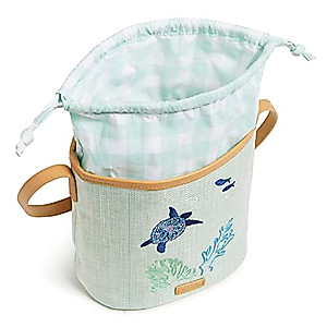 Vera Bradley Women's Straw Crossbody Purse, Turtle Dream, One Size