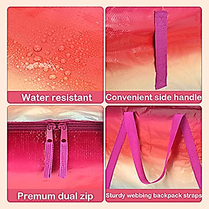 Heavy Duty Extra Large Moving Bags - Waterproof Storage Bags With Zipper And Handles,Backpack Straps Strong Tote Bags For Clothes,Alternative To Moving Box, Handbags