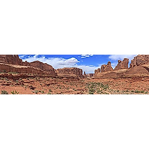 Reptile Habitat Background; Arches' Park Avenue, for 48Lx18Wx24H Terrarium, 3-Sided Wraparound
