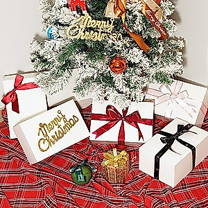 UnicoPak 24 Pcs Gift Boxes 9x6x4 Inches, White Gift Boxes with Lids for Presents, Gift Box for Birthday Wedding Bridesmaid Proposal Celebration Holidays Christmas