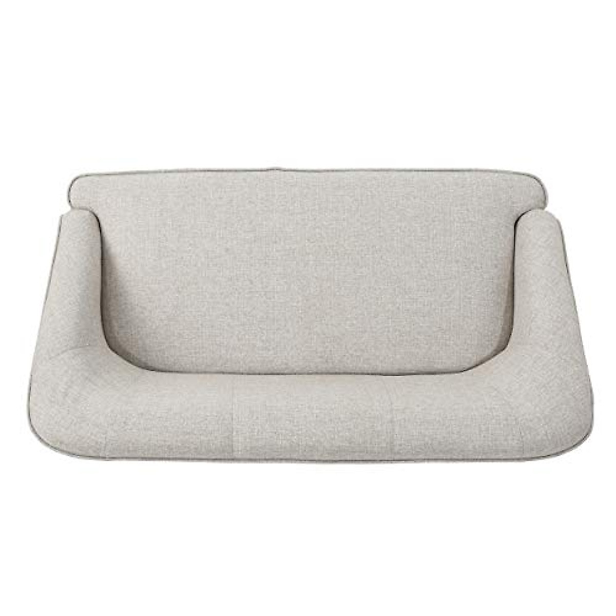 Christopher Knight Home Justus Mid-Century Modern Fabric Loveseat, Beige / Natural