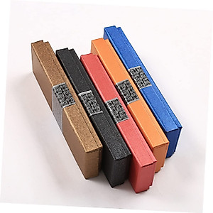 SEWACC 12 Pcs Black Colored Pencils Table Candle Holder Crayon Container Desk Containers Containers Fountain Pen Case Pen Pouch Makeup Containers Office Dining Table Packing Box