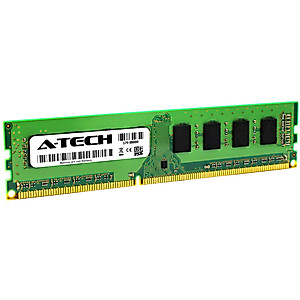 A-Tech 4GB DDR3 1333MHz Desktop Memory Kit (2 x 2GB) PC3-10600 Non-ECC Unbuffered DIMM 240-Pin 2Rx8 1.5V Dual Rank Computer RAM Upgrade Sticks