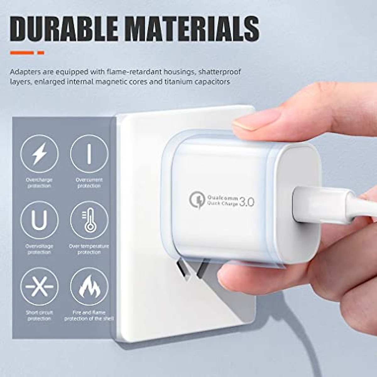 2 Pack iPhone Fast Charger 3.0-18W USB-A Wall Charger -Quick Charger Head - Charging Block for iPhone 14/13/13Pro/13 Pro max/iPhone 12/12 Pro max/11/11Pro Max/X/SE3 iPad Pro(2 Pack)