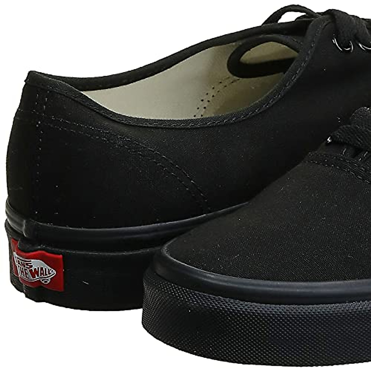 Vans Authentic, Black/Black, Size 6.5