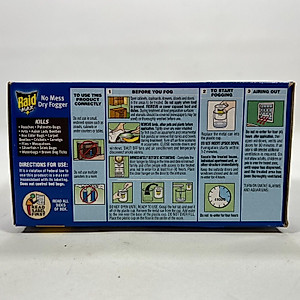 SC Johnson Raid Max No Mess Dry Fogger Roaches Bugs Ants Beetles Crickets Flies Mosquitoes Ticks Waterbugs (Each Cup Treats 2,560 Cu Ft) (4)