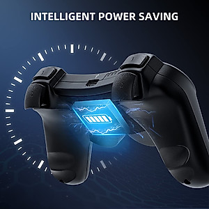 Wireless Controller for PS3, Controller for Playstation 3, Wireless Bluetooth Gamepad with USB Charger Cable for PS3 Console, 2 Pack(Black)