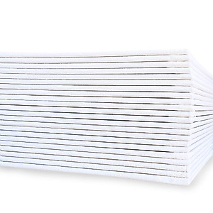 milo Canvas Panel Boards for Painting | 8x10 inches | 24 Pack of Flat Canvas Panels, Primed & Ready to Paint Art Supplies for Acrylic, Oil, Mixed Wet Media, & Pouring, Bulk Painting Party Pack