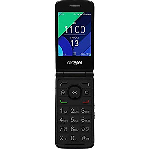 Alcatel GO Flip 2 4G LTE FlipPhone Bluetooth WiFi MP3 Camera Good for Elderly - GSM Unlocked (4 GB + 32 GB SD Bundle)