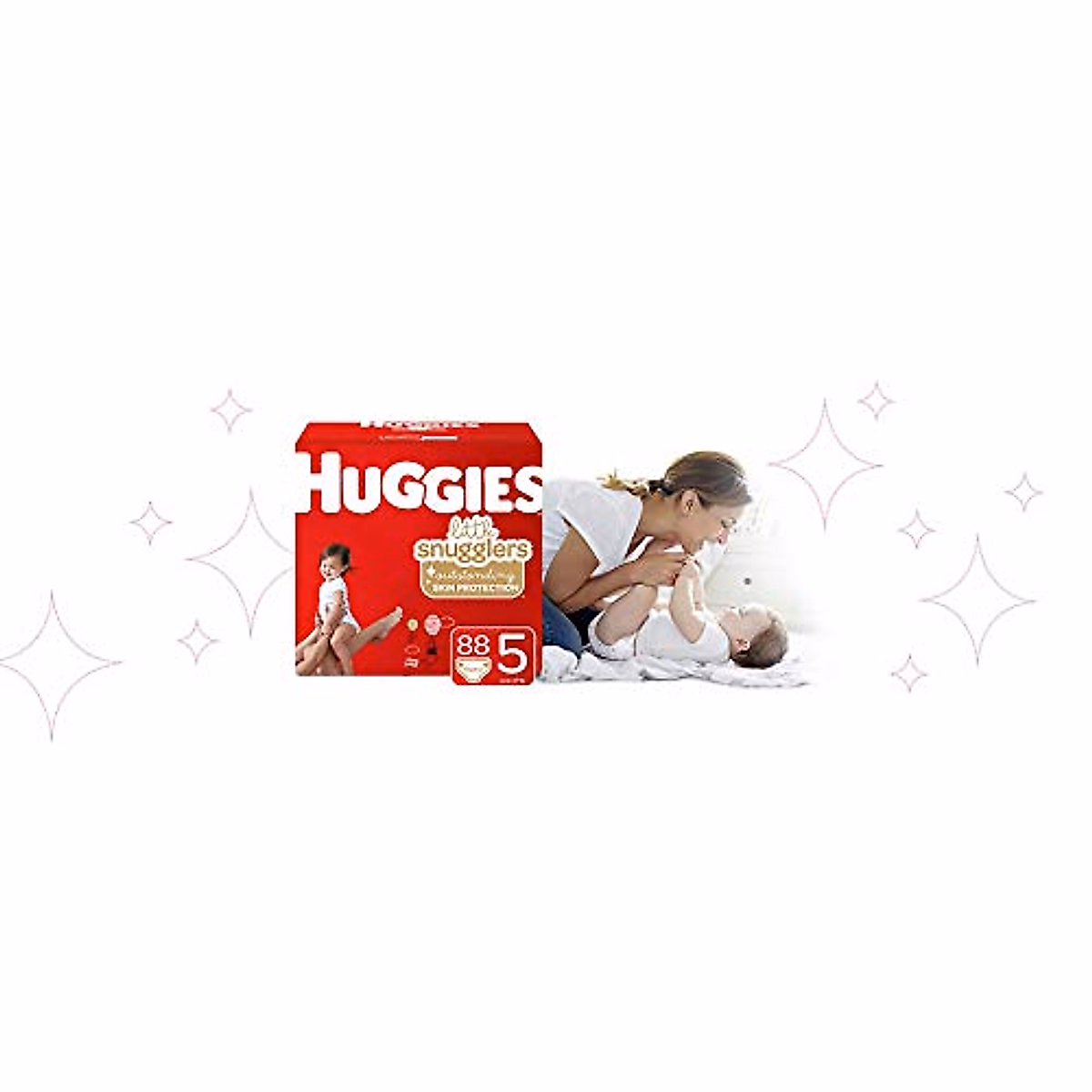 Huggies Little Snugglers Baby Diapers, Size Newborn, 128 Count