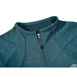 MoFiz Lightweight Workout Jacket with Long Sleeved UV Protection for Outdoor Ocean Blue 2XL