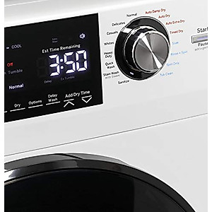 GE GFQ14ESSNWW 24" Electric Front Load Washer Dryer Combo with 2.4 cu. ft. Capacity, 14 Cycles, Electronic Touch, in White