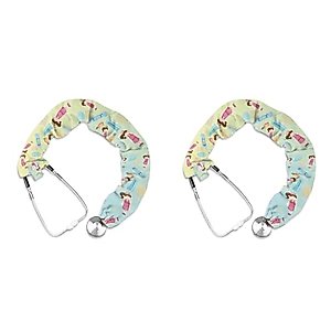 Luarisgur Stethoscope Cover Sleeve Scrunchie Cute Nurse Girl Stethoscope Cover Nursing Graduation Gifts for Women Men Stethoscope Protective Cover for Nurses Doctors 2 Pack