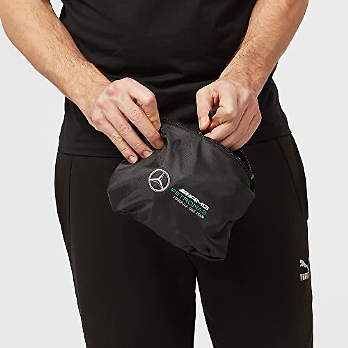 Mercedes AMG Petronas Formula One Team - Official Formula 1 Merchandise - Packable Bag - Black - One Size