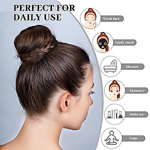 80 Count Extra Long Hair Tie for Long Thick and Curly Hair Elastic Ponytail Holders for Women No Metal Long Hair Bands Hair Accessories (Black)