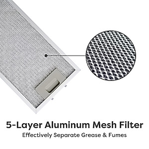 CIARRA Ductless Range Hood 30 inch Under Cabinet Hood Vent for Kitchen Ducted and Ductless Convertible CAS75918A