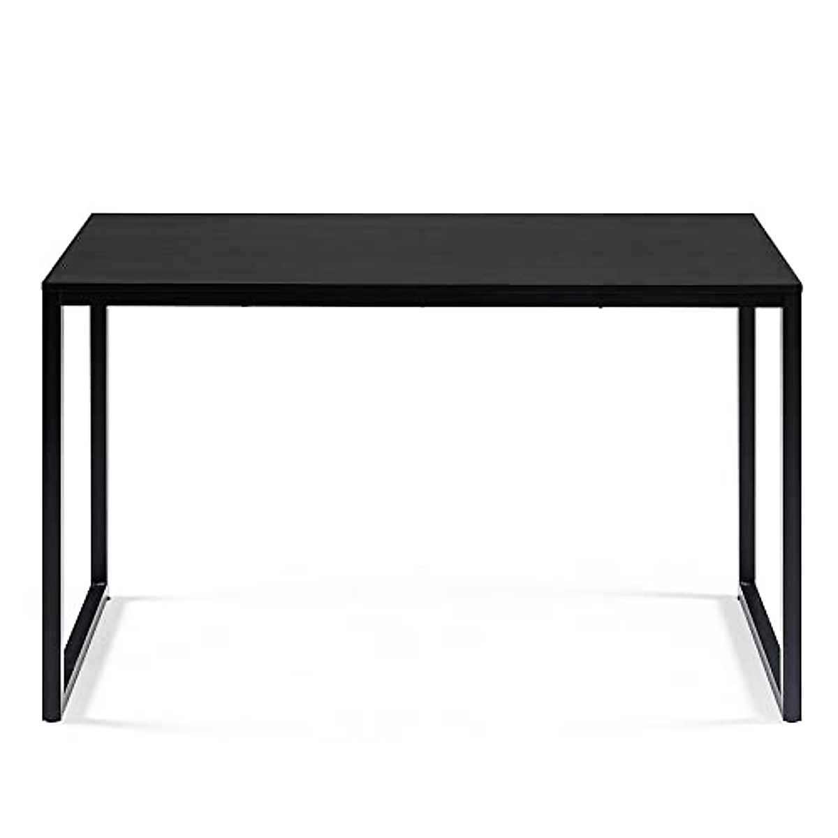ZINUS Jennifer 55 Inch Black Frame Desk / Computer Workstation / Office Desk / Easy Assembly, Deep Espresso