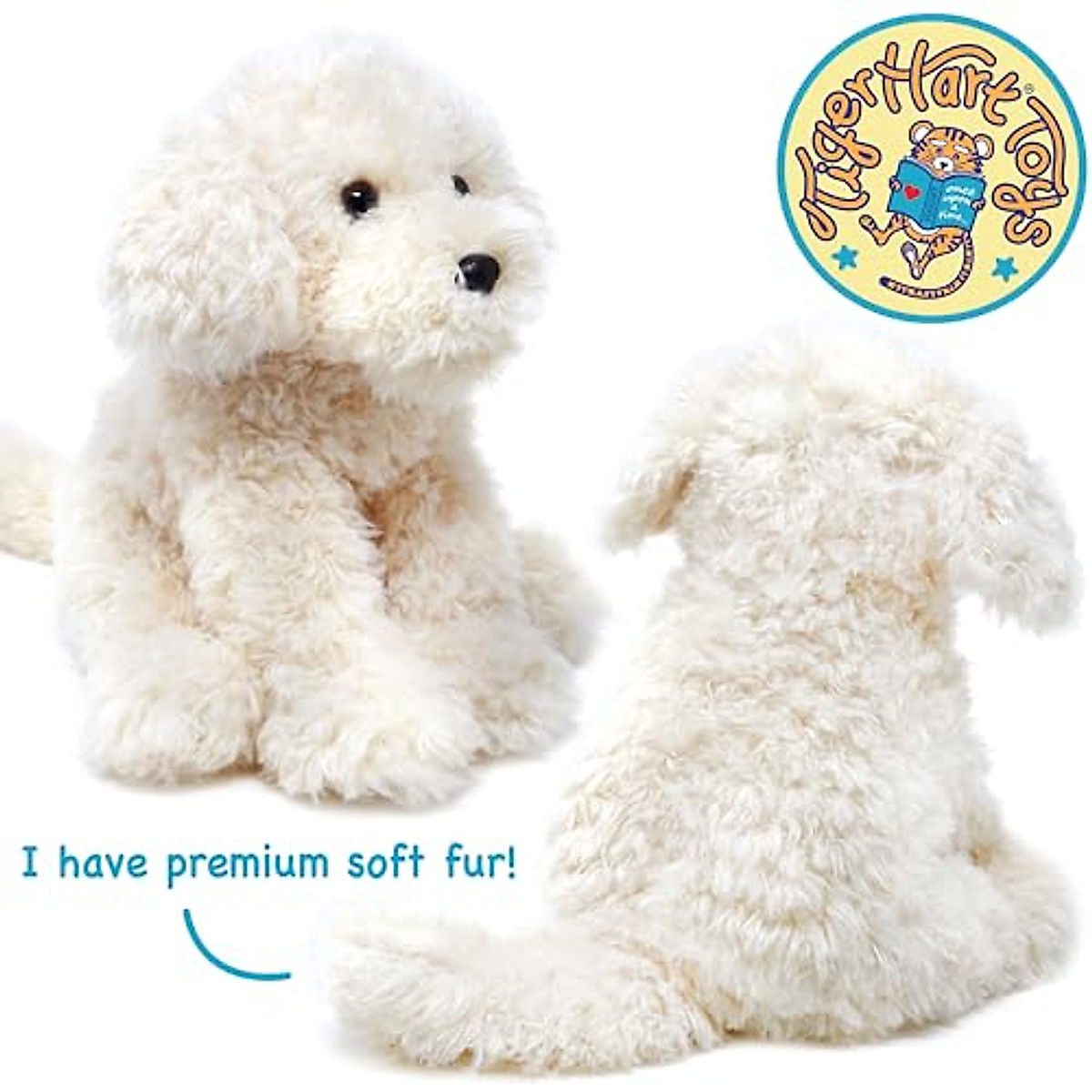 TigerHart Luka The Labradoodle - 12 Inch Stuffed Animal Plush Poodle Dog