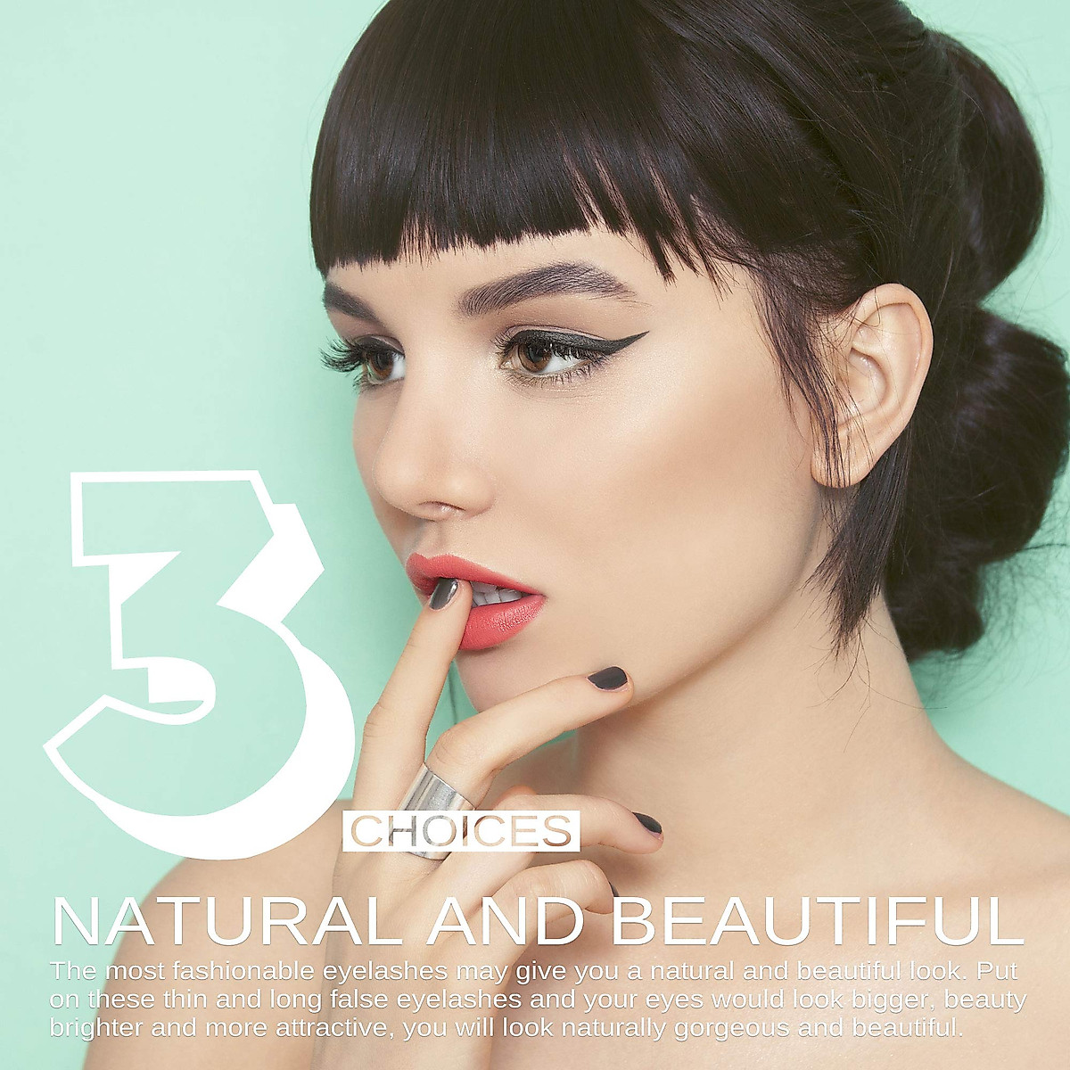 Magnetic Eyelash Kit, Premium Magnetic Eyelash with Eyeliner Kit, includes 2 Pairs of Reusable Realistic and Soft Magnetic Eyelashes, Advanced Eyeliners, Strong Hold, Easy to Apply Magnetic Eyeliner