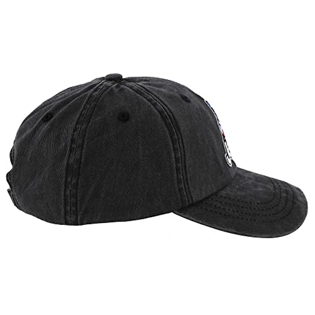 Jeep Wave USA Chino Twill Patch Garment Washed Hat Black