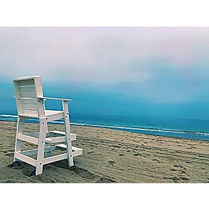 Aquamentor Lifeguard Chair for Pool, Lake and Beach (40") Made in The USA - Durable Recycled Plastic Lumber, Long Service Life, Comfortable with Wide Steps, Stable Platform