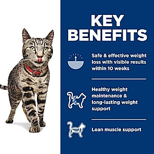 Hill's Science Diet Dry Cat Food, Adult, Perfect Weight for Healthy Weight & Weight Management, Chicken Recipe, 3 lb. Bag