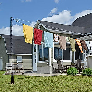 Pylex 10736 Clothesline Post, Black