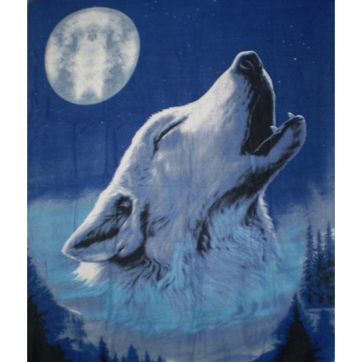INT Wolf Polar Fleece Throw Blanket 50x60