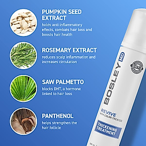 BosleyMD BosRevive Thickening Treatment for Noticeably Thinning Hair (Non Color-Treated Hair), 6.8 Fl Oz (Pack of 1)