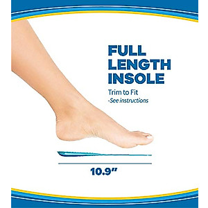 Dr. Scholl's STIMULATING STEP Insoles Massaging Gel Plus Stimulating Nodes for Extra Massaging Action on Key Pressure Areas, for Women's 6-10, also available for Men's 8-13, 2 Count