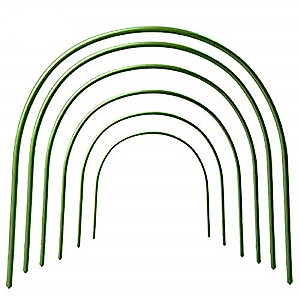 Greenhouse Hoops,Plastic Coated Hoops with Steel Inside Rust-Free Grow Tunnel Tunnel Support Hoops for Garden Fabric,19.7"x19.7"/6-Pack