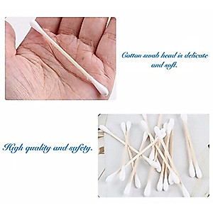 Wooden Stick Cotton Swabs Qtips XMHF Double Tipped With Cotton Heads- Multipurpose, Safe, Highly Absorbent & Hygienic