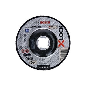 Bosch Professional 2608619257 Cranked Cutting Disc Expert (for Metal, X-Lock, Ø125 mm, Bore Ø: 22.23 mm, Thickness: 2.5 mm)