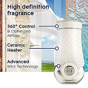 Glade PlugIns Air Freshener Warmer, Scented and Essential Oils for Home and Bathroom, Up to 50 Days on Low Setting, 2 Count