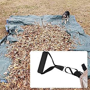 Shitailu 2PCS Leaf Trap Mover with Handles, Leaf Clean-Up Tools, Labor-Saving Without Hurting Hands Waste Trap Transport Tools, Capacity for Garden and Yard Waste