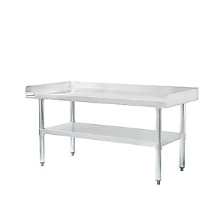 Equipment Stand, 24x60 Stainless Steel Table for Commercial Kitchen and Restaurant