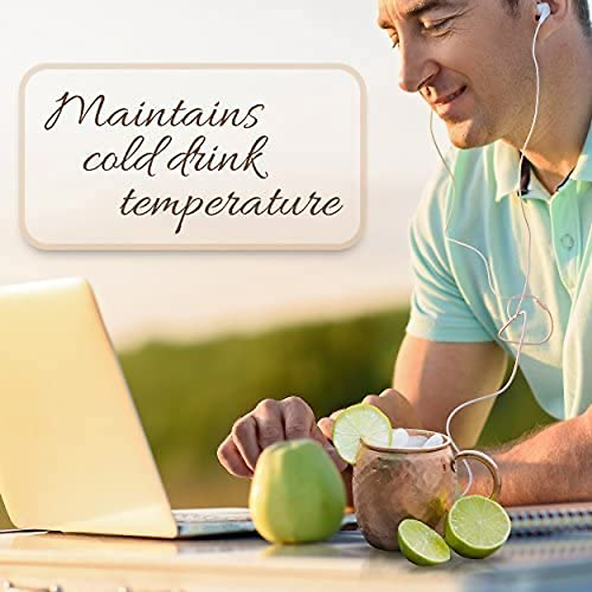 100% Solid Moscow Mule Copper Mugs Kit With Free Extras: Set of Two 16oz Mugs - Hammered Premium Quality Copper Cups, 2 Shot Glasses/Jiggers, and 1 Straw. Great For Gifts.