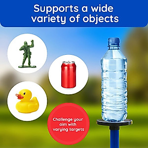 Giggle N Go Yard Games for Adults and Kids - Outdoor Polish Horseshoes Game Set for Backyard and Lawn with Frisbee, Bottle Stands, Poles and Storage Bag﻿, Easter Basket Stuffers Gifts for Kids.