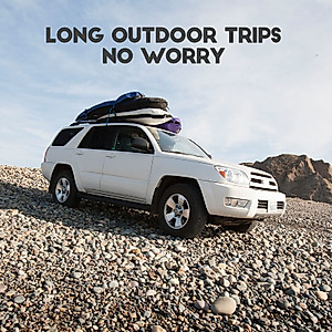 Flieeya 4-Ton Exhaust Air Jack - Portable Inflatable Car Lifting Bag for SUV, Truck & Off-Road Vehicle Recovery Emergency Tire Change Kit for Uneven Terrain