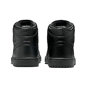 Jordan Mens Air Jordan 1 Mid 554724 093 "Triple Black - Size 10.5