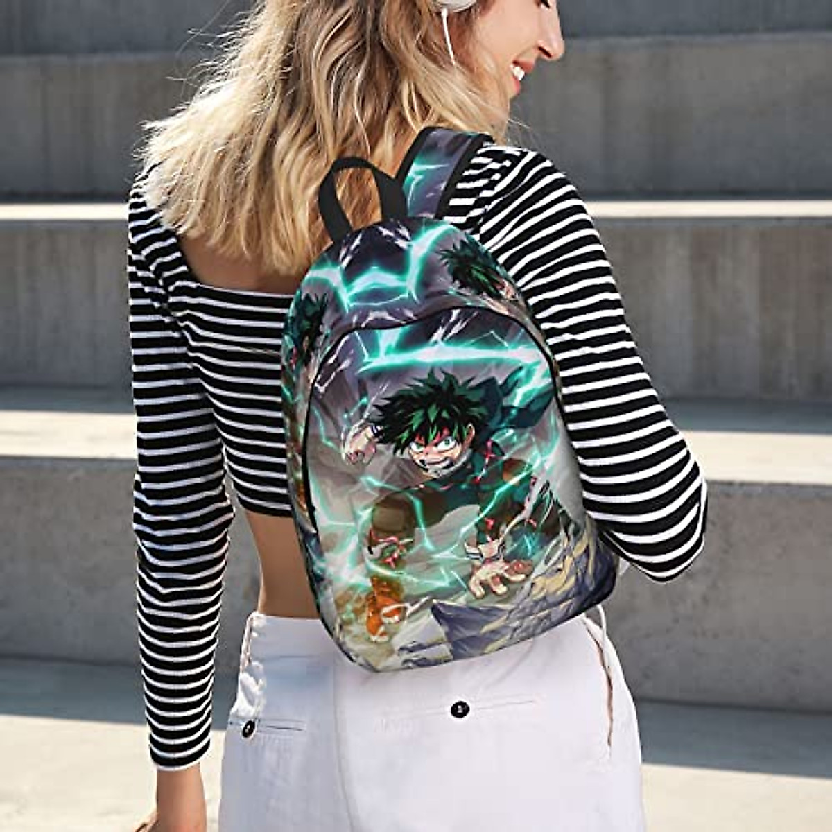 DUOBEY Anime Izuku Midoriya Backpack Laptop Daypack Travel Business Bag Casual Rucksack Fashion Backpacks Small
