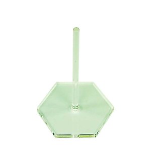 LITKO Acrylic Flight Stands | Hexagon | 3mm Clear Hexagonal Flight Base with Flight Peg (2.5-inch)
