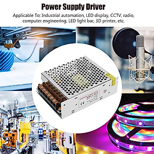 DC24V Output Switch Power Supply Driver Aluminum Alloy Voltage Converter LED Screen Strip Light 3 Dimensional Printer Power Supply Transformer(S‑120‑24（24V/5A/120W） AC100‑240V)