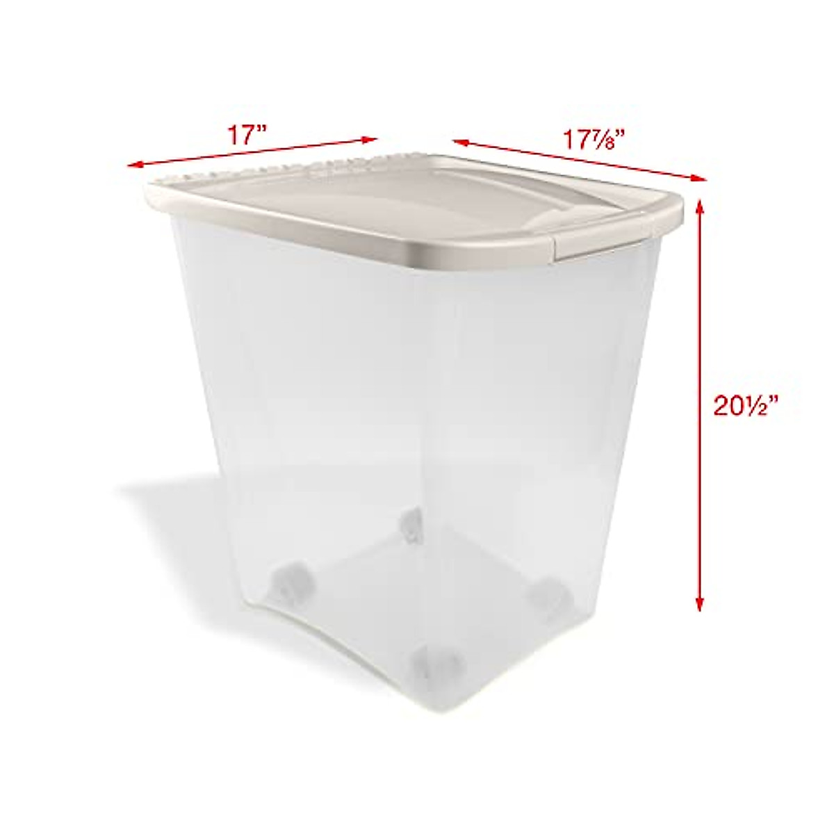 Van Ness 50-Pound Food Container with Fresh-Tite Seal and Wheels