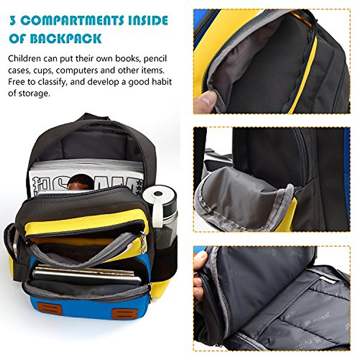 ArcEnCiel Kid's Backpack (Yellow and Blue)