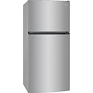 Frigidaire FFHT1425VV 28 Inch Freestanding Top Freezer Refrigerator (Brushed Steel), 13.9 cu.ft.