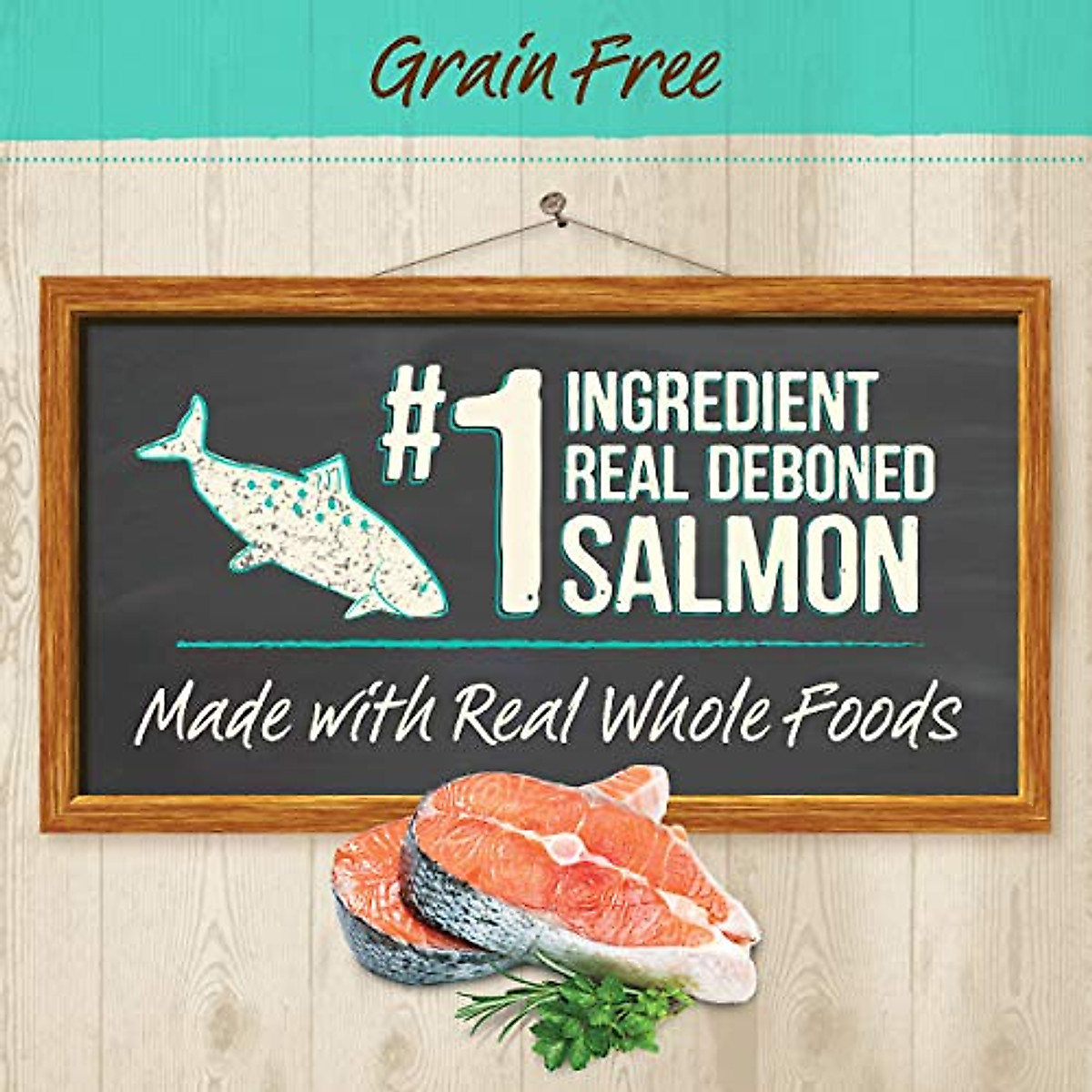 Merrick Purrfect Bistro Grain Free Natural Dry Cat Food For Adult Cats, Real Salmon And Sweet Potato Recipe - 12 lb. Bag