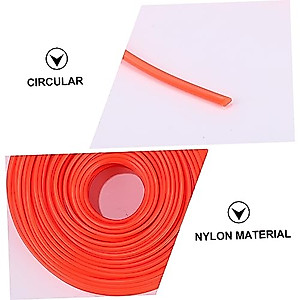 2pcs Trimmer Square Tool Nylon Rope Mower Trimmer Nylon Trimmer Spool Fence line Mower Cords Mower Trimmer Line Nylon Simple Mower Parts Brush Cutter Electric Wire to Rotate