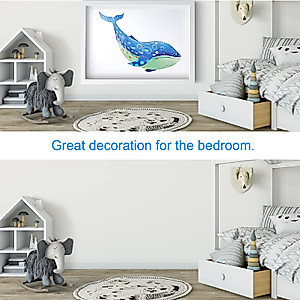 Big Floor Puzzle,48pcs Animal Shaped Jigsaw Puzzles, Toddler Games and Gifts for Kids Ages 3 Years and Up, Best for Family Game Collection New Year Christmas Birthday Kids Gifts (Whale)