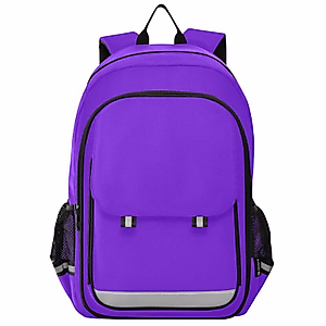 ODAWA Violet Backpacks for Middle School Sturdy Durable Travel Gifts Presents Kids Backpack Ages 6-12